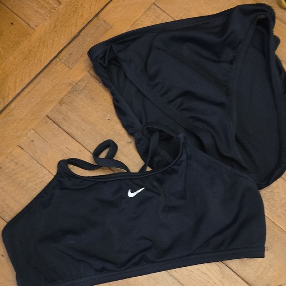 Nike | Swim | Nike Black Bikini Swimwear With Signature Swoosh | Poshmark